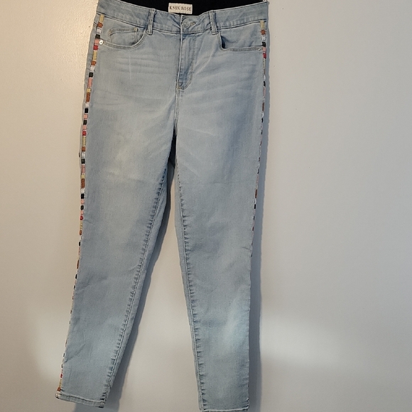 Knox Rose | Jeans | Vintage Knox Rose Blue Skinny Jeans With Distressed ...